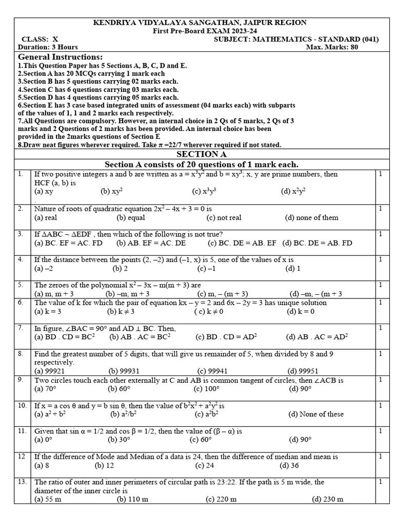 Practise Qps | PDF | Circle | Area