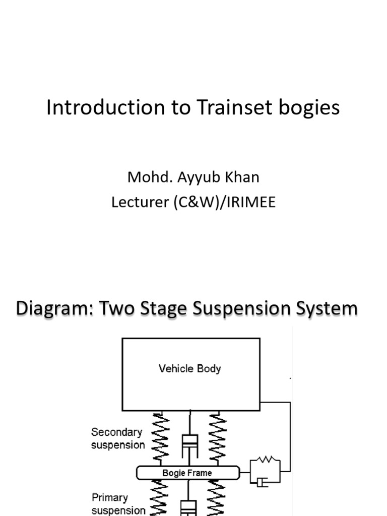 Introduction To Trainset Bogie | PDF | Brake | Axle