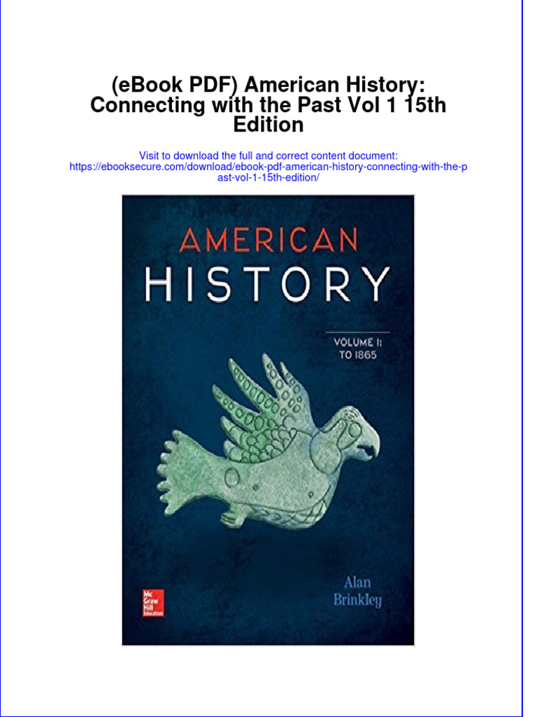 American History Connecting With The Past Vol 1 15Th Edition Full ...