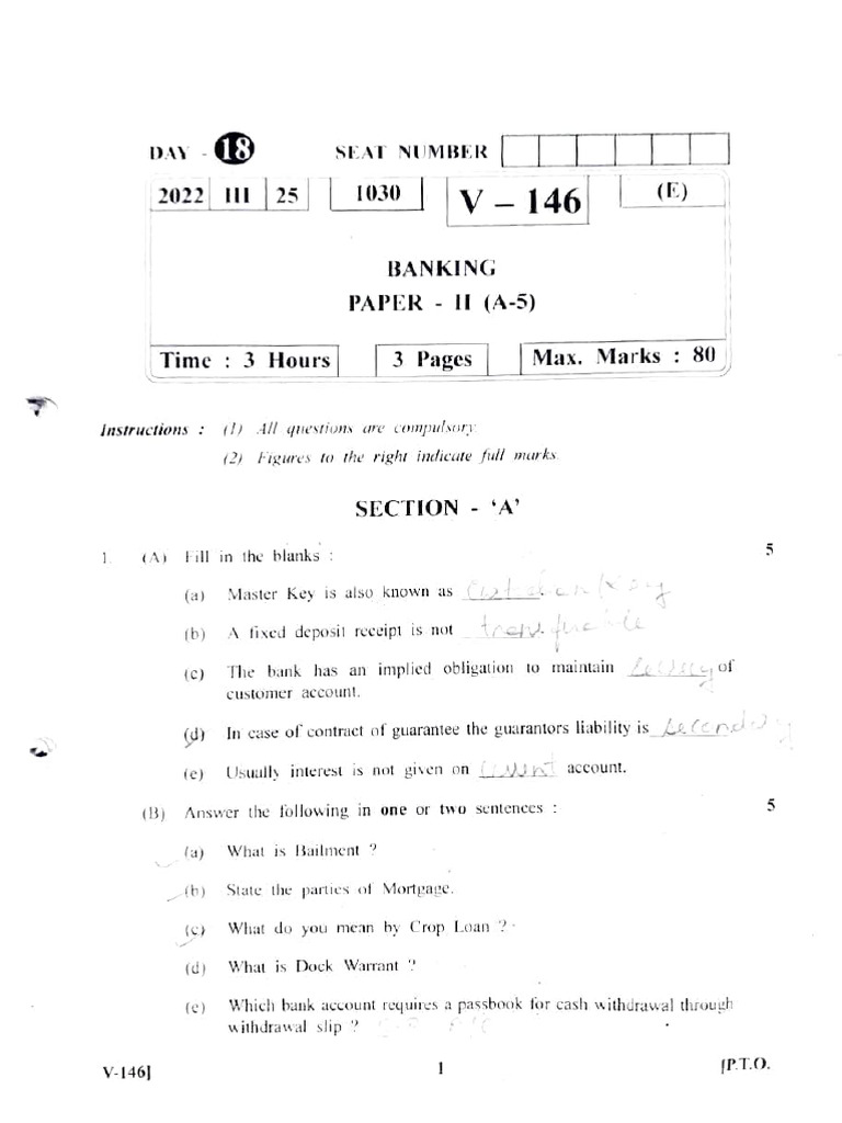 March 2022 Banking II | PDF | Banks | Transaction Account