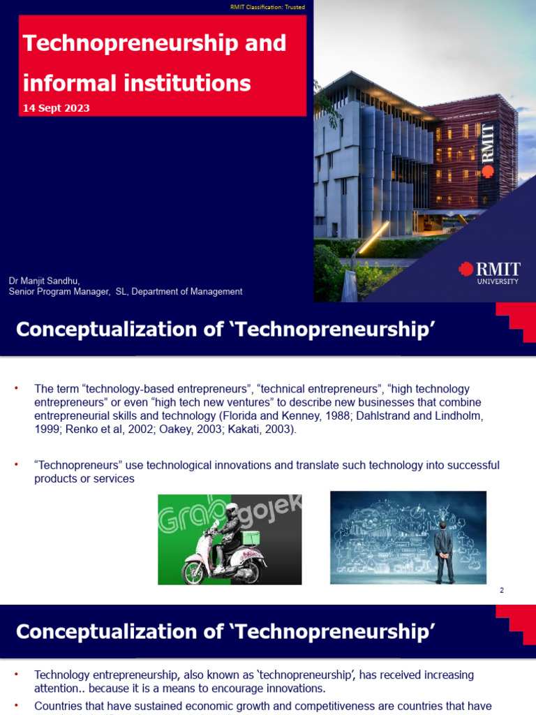Understanding Technopreneurship Dynamics | PDF | Entrepreneurship ...