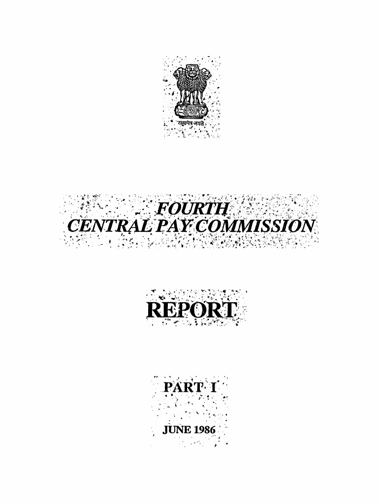4 CPC 1986 Report P1 | PDF | Employment | Pension
