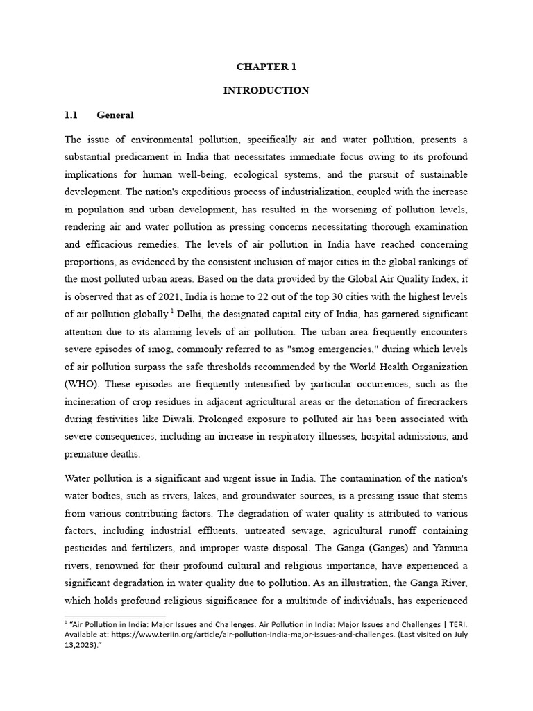 Gauri Chapter 1 | PDF | Environmental Law | Sustainability