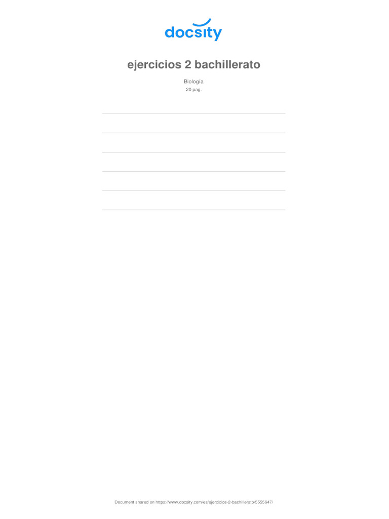 Docsity Ejercicios 2 Bachillerato | PDF