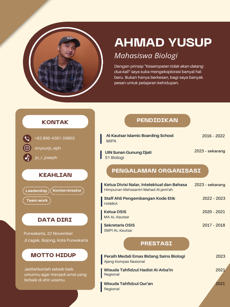 CV Ahmad Yusup | PDF