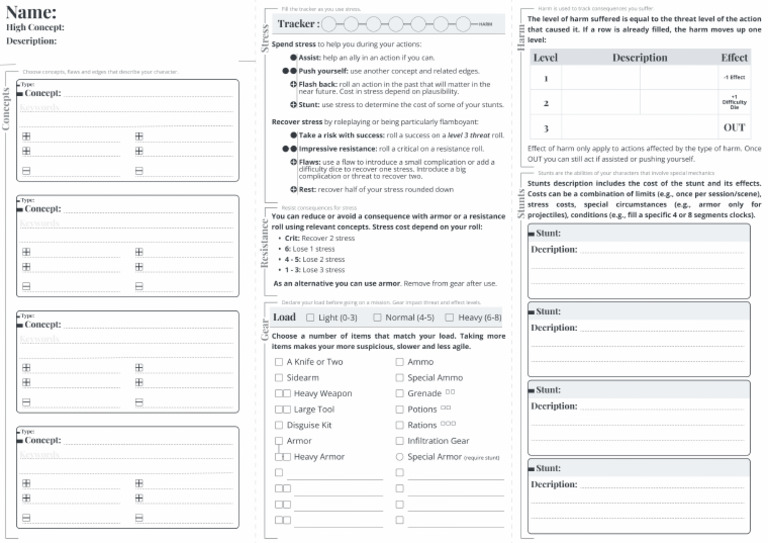 Character Sheet | PDF