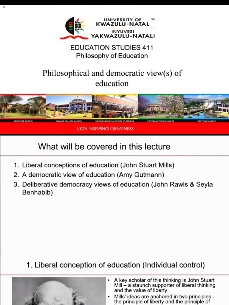 Chapter11, Philosophical & Democratic Views of Education | PDF