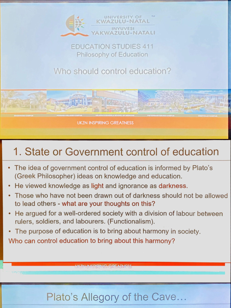 Chapter11, Who Should Control Education | PDF