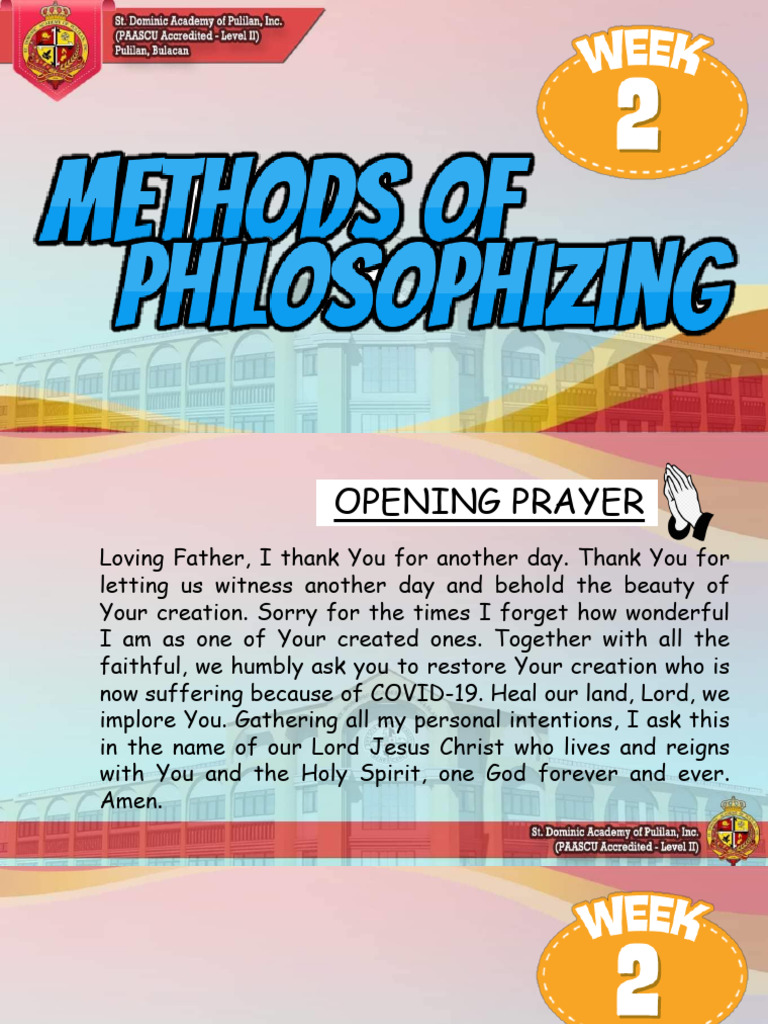 IPHP Q1 PPT 2 - Methods of Philosophizing | PDF | Perception | Knowledge