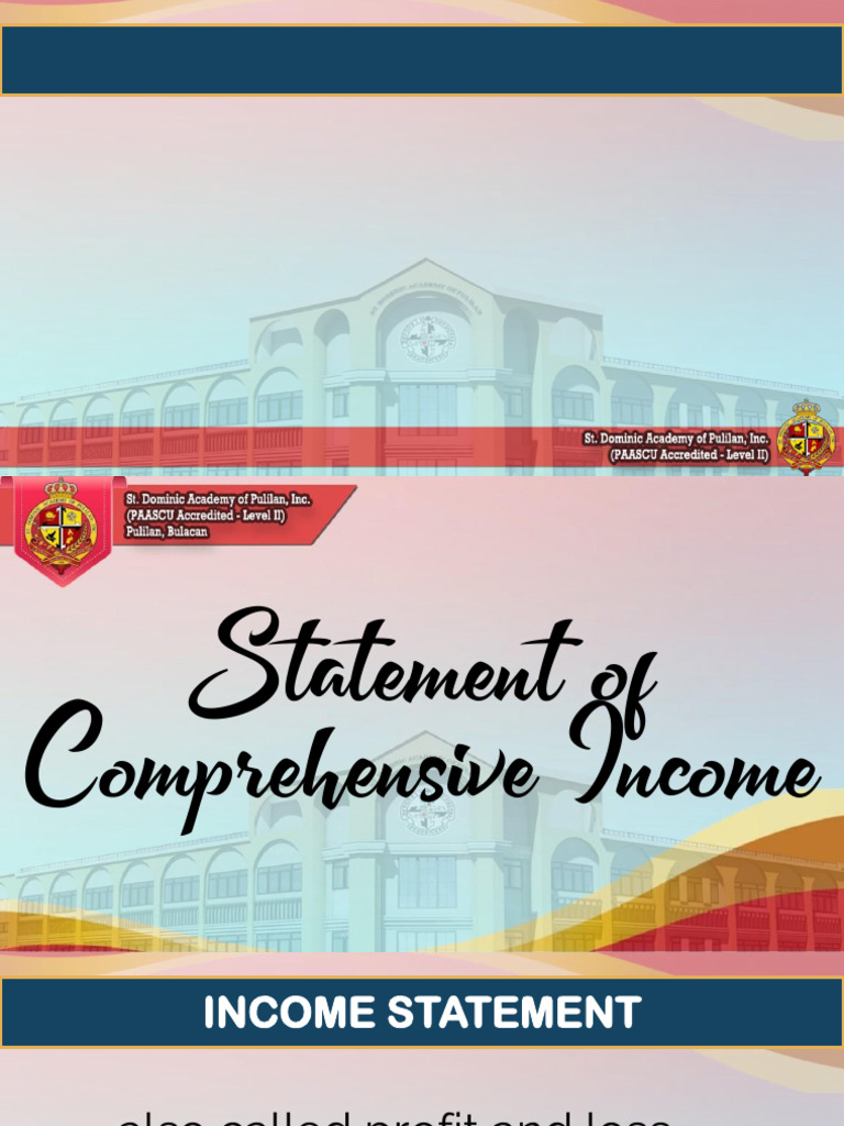 Comprehensive Income Statement Guide | PDF | Expense | Cost Of Goods Sold