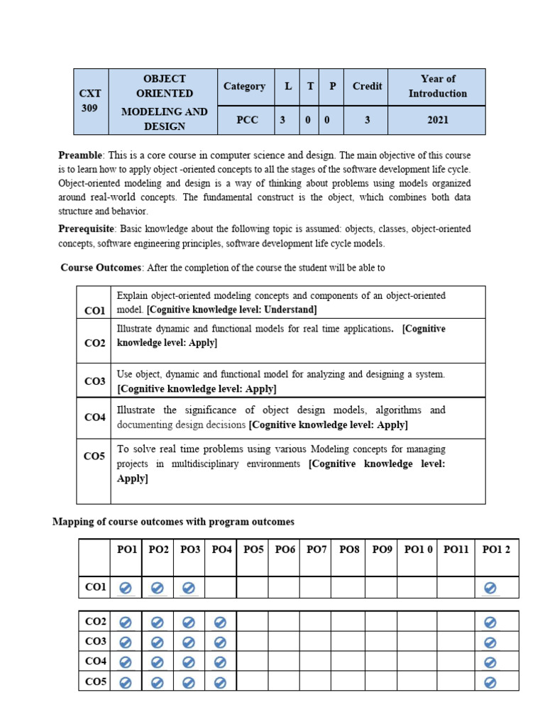 3 Object Oriented Modeling And Design Pdf Object Computer Science Unified Modeling Language