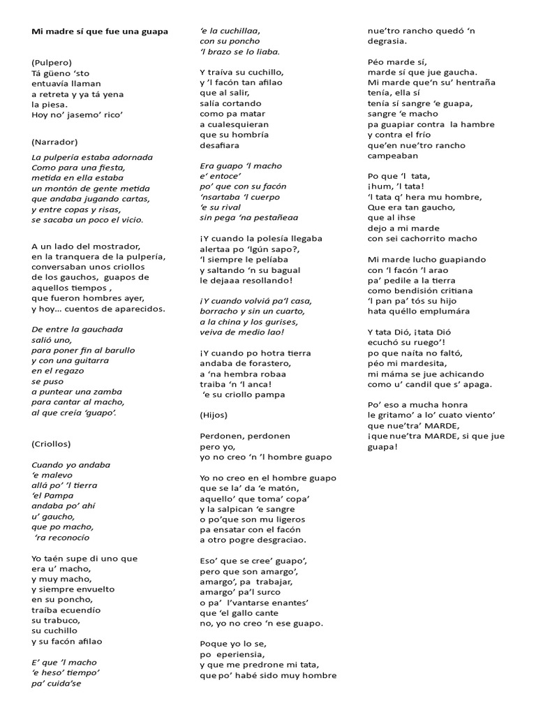 Mi Madre Si Que Fue Guapa v. 3 | PDF | Argentina | América del Sur