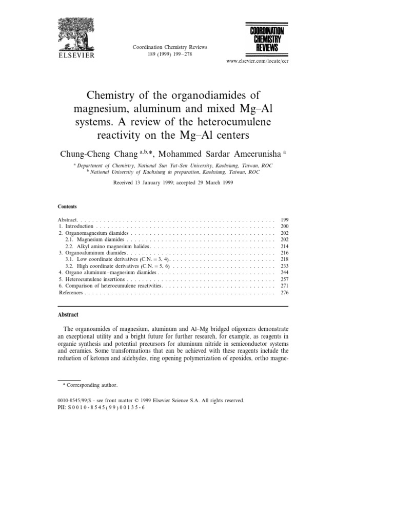 Chemistry of the organodiamides of magnesium, aluminum and mixed Mg Al ...