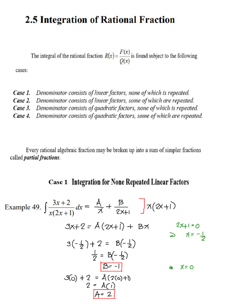 Rational Fraction | PDF