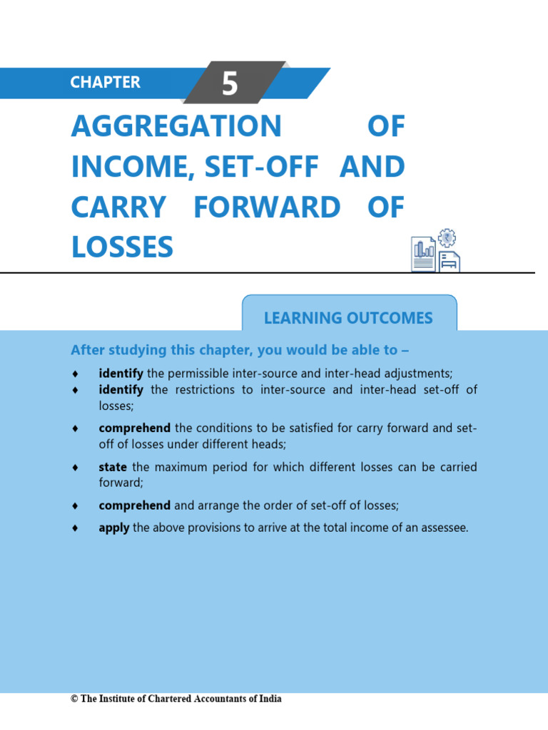 Set off and carry forward of loss | PDF | Capital Gains Tax | Tax Deduction