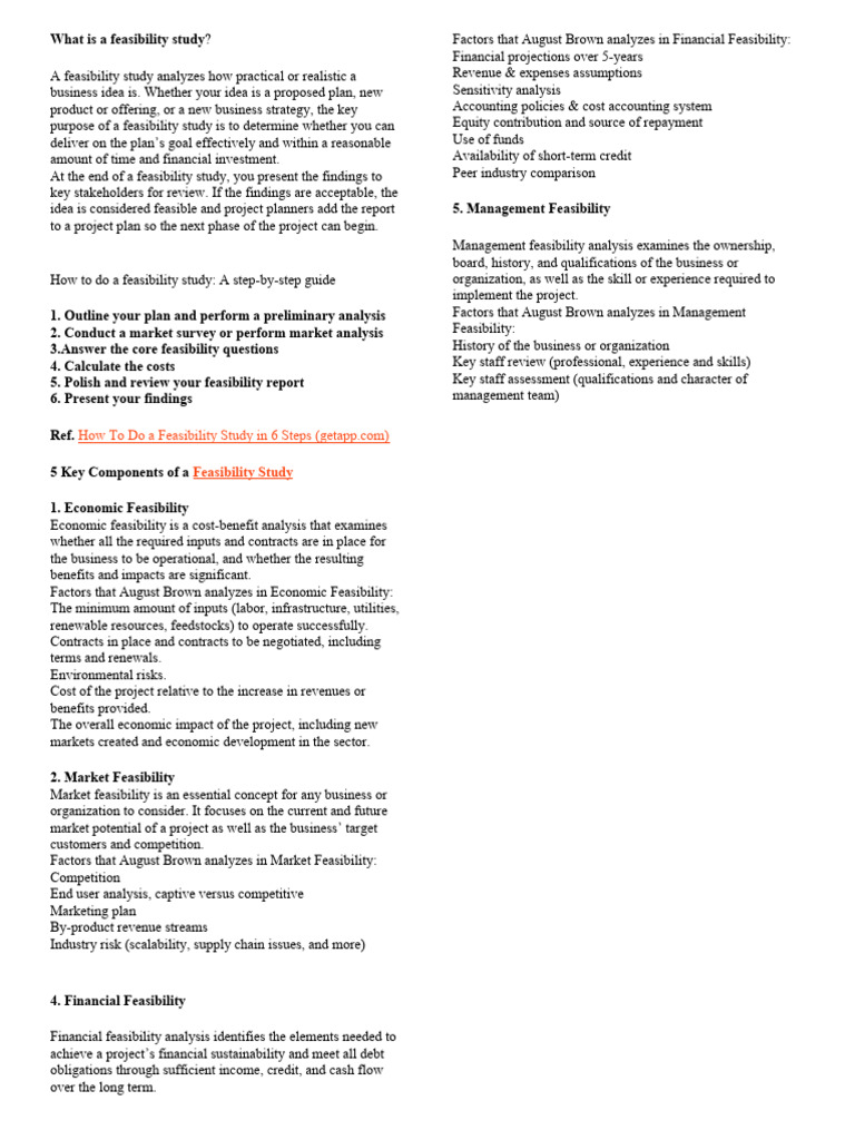 What Is A Feasibility Study | PDF | Feasibility Study | Business Economics