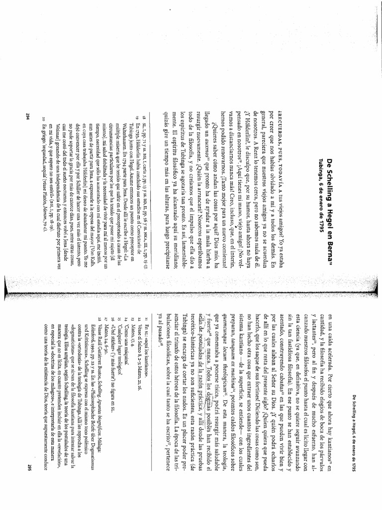 Correspondencia Hegel Schelling | PDF
