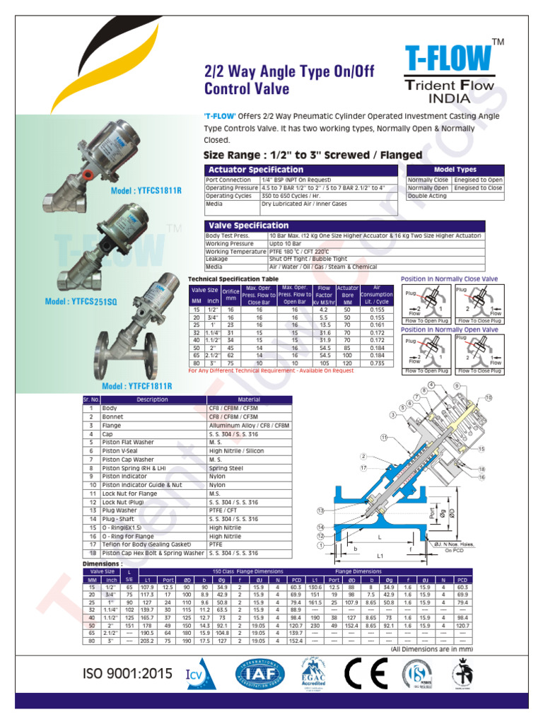 Trident Flow Controls - Catlough | PDF | Valve | Applied And ...
