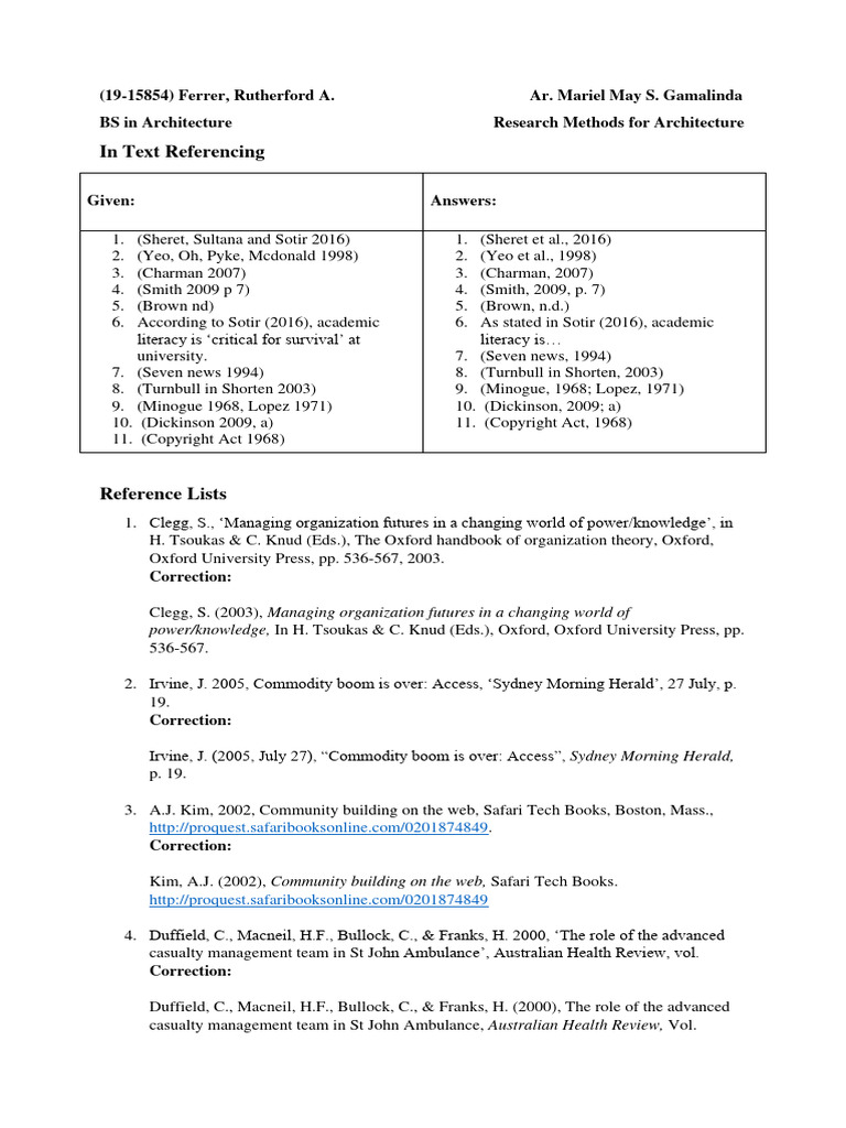 REFERENCING ACTIVITY | PDF | Cognitive Science | Psycholinguistics