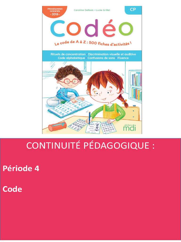 CODEO CP Fiches Période 4 | PDF