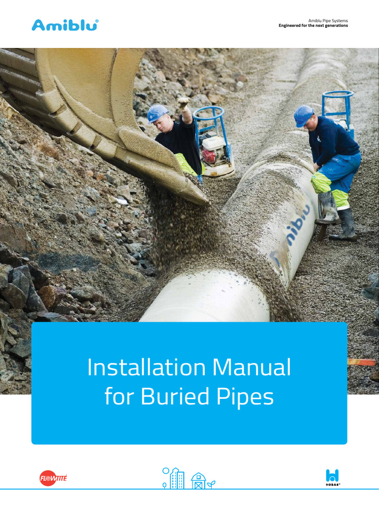 Amiblu Installation Manual Buried Pipes | PDF | Pipe (Fluid Conveyance) | Ultraviolet