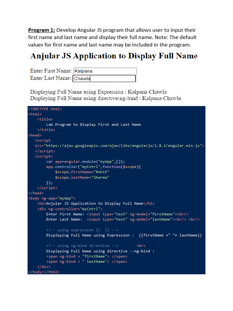 Angular Js Lab - 2 | PDF | Angular Js | User (Computing) Angular Js Lab - 2 | PDF | Angular Js | User (Computing)