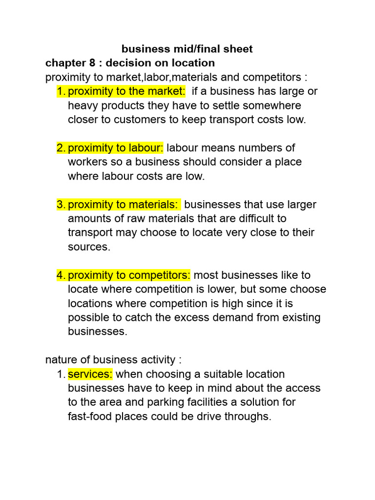 Business Mid - Final Sheet 2 | PDF | Taxes | Globalization