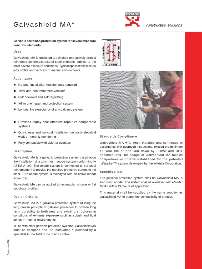 Galvashield MA | PDF | Corrosion | Concrete