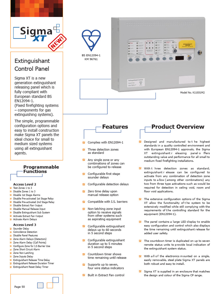 Kentec Sigma XT | PDF | Amplifier | Relay