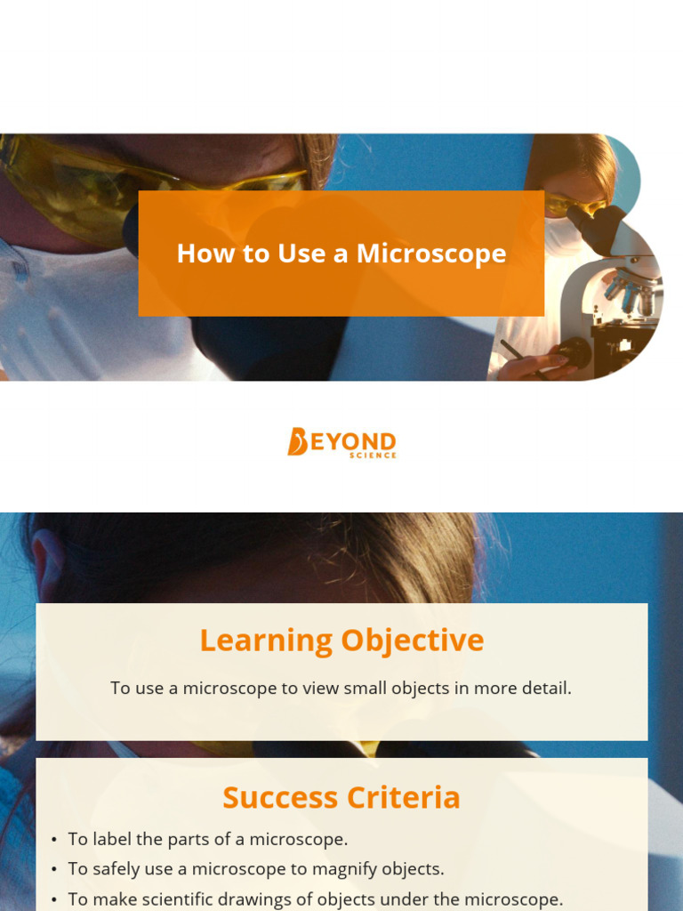 How_to_Use_a_Microscope_PowerPoint | PDF | Microscope | Physical Sciences