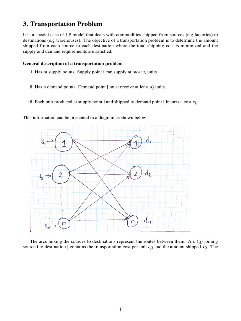 XEQ206-Transportation problem | PDF | Mathematical Analysis | Applied ...