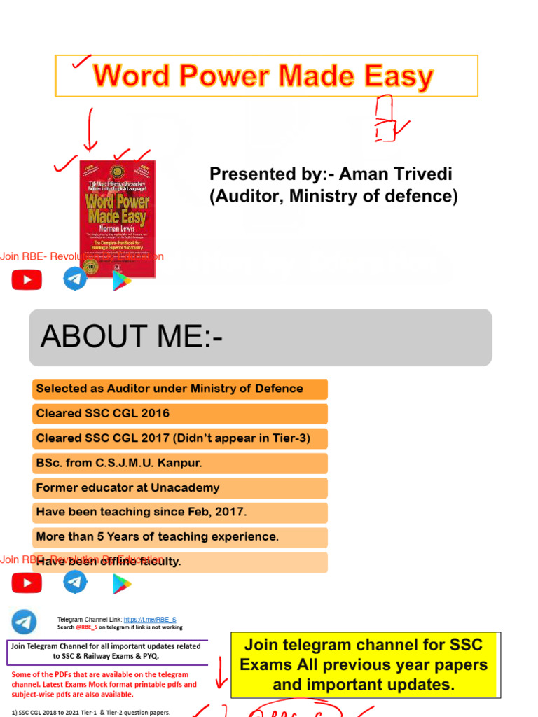 Presented By:-Aman Trivedi (Auditor, Ministry of Defence) : Join RBE ...