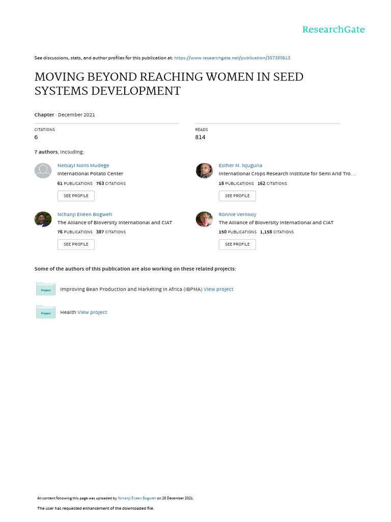 R Puskur moving beyond | PDF | Empowerment | Gender