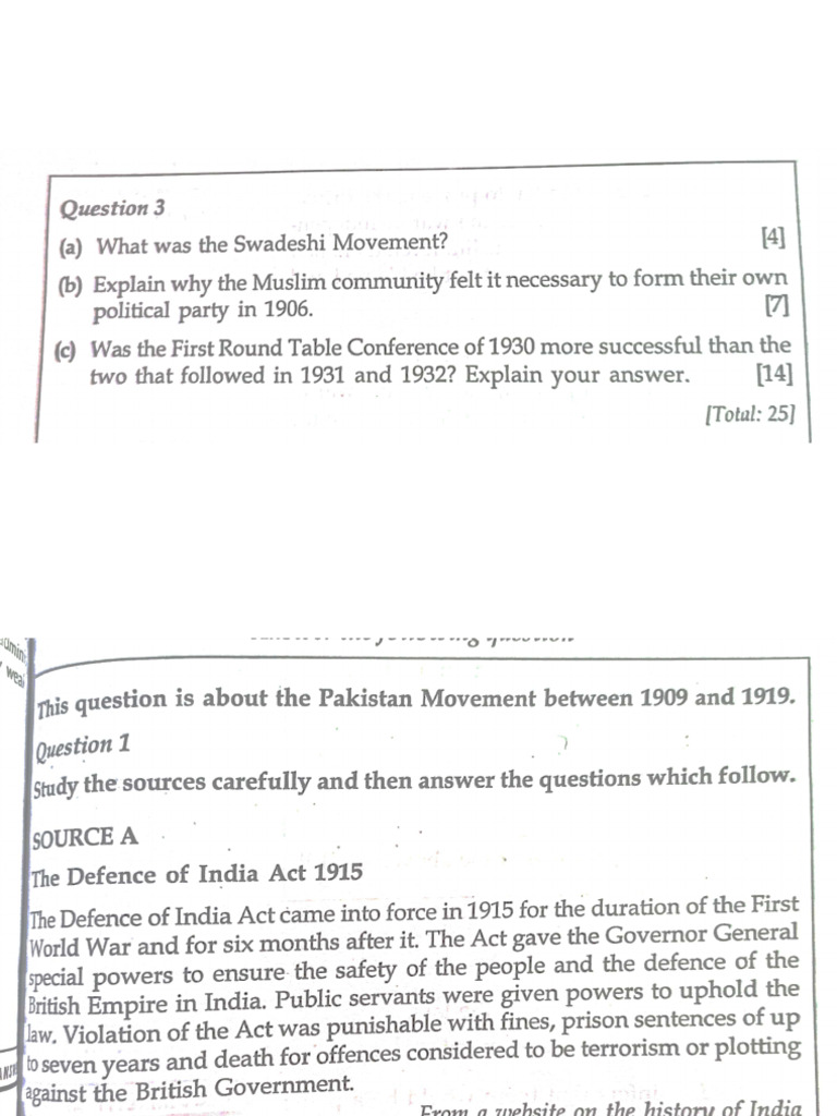 Past Paper Questions Chapter 6-8 | PDF