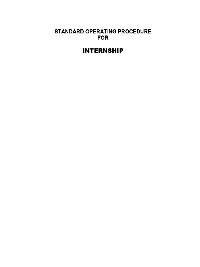 SOP For Internship | PDF | Internship | Job Hunting