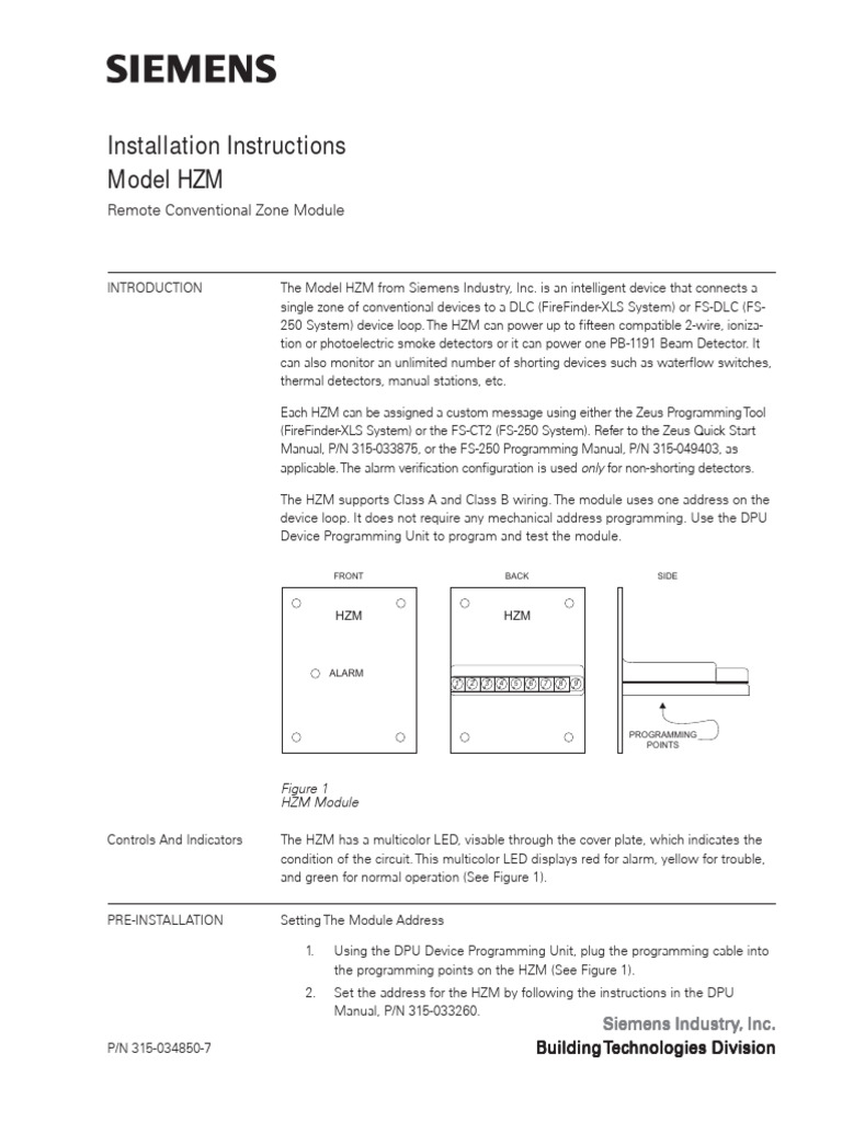 HZM - Installation Instructions | Download Free PDF | Electrical Wiring ...