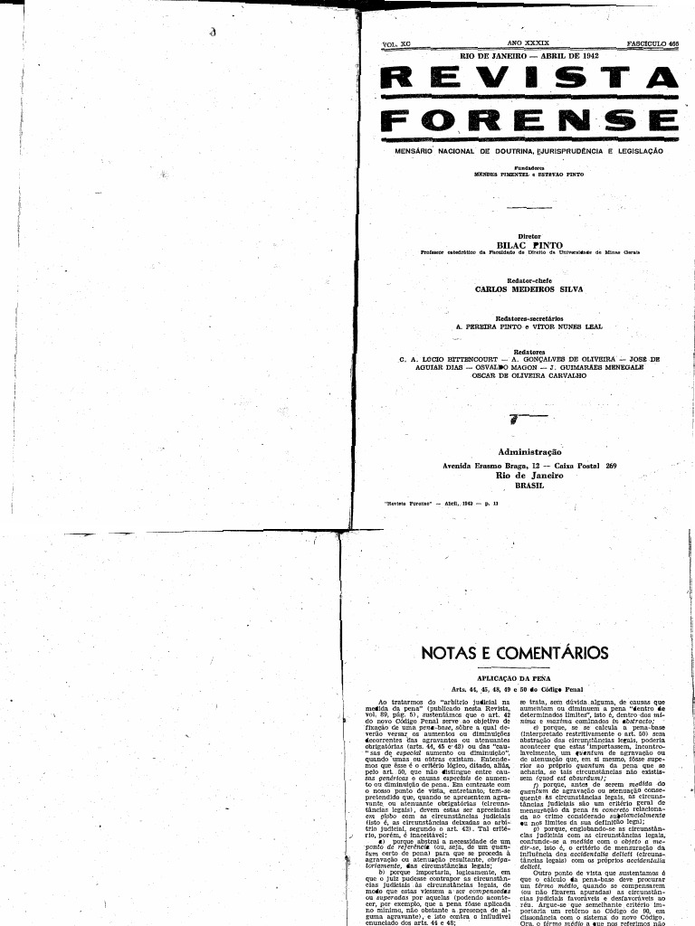 LYRA, Roberto. A Aplicação Da Pena e o Novo Código | PDF | Justiça ...