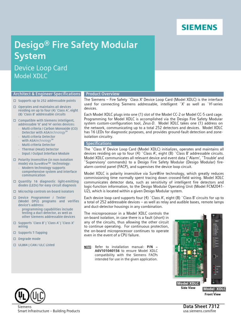 XDLC - Data Sheet - 7312 | PDF | Electrical Engineering | Equipment