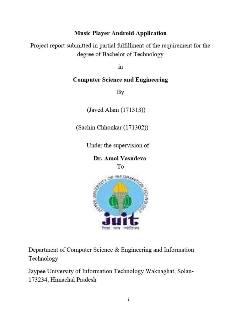 Music Player Android Application | PDF