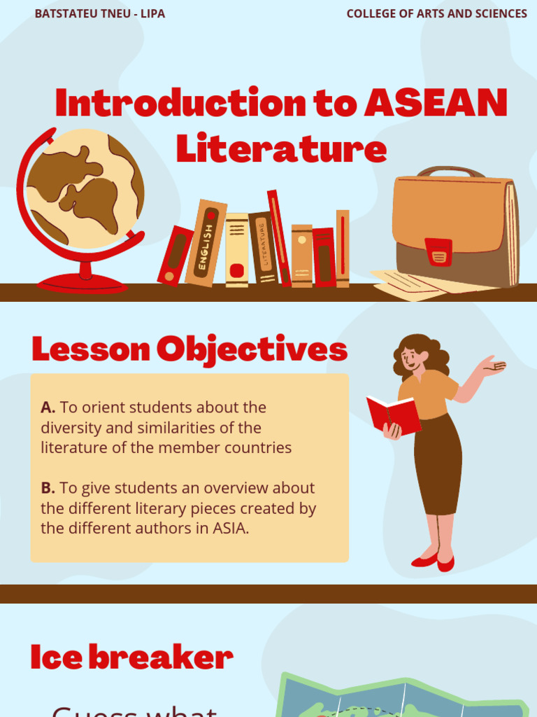 Asean Literature Introduction and Topic 1 1 | PDF | Poetry | Narration