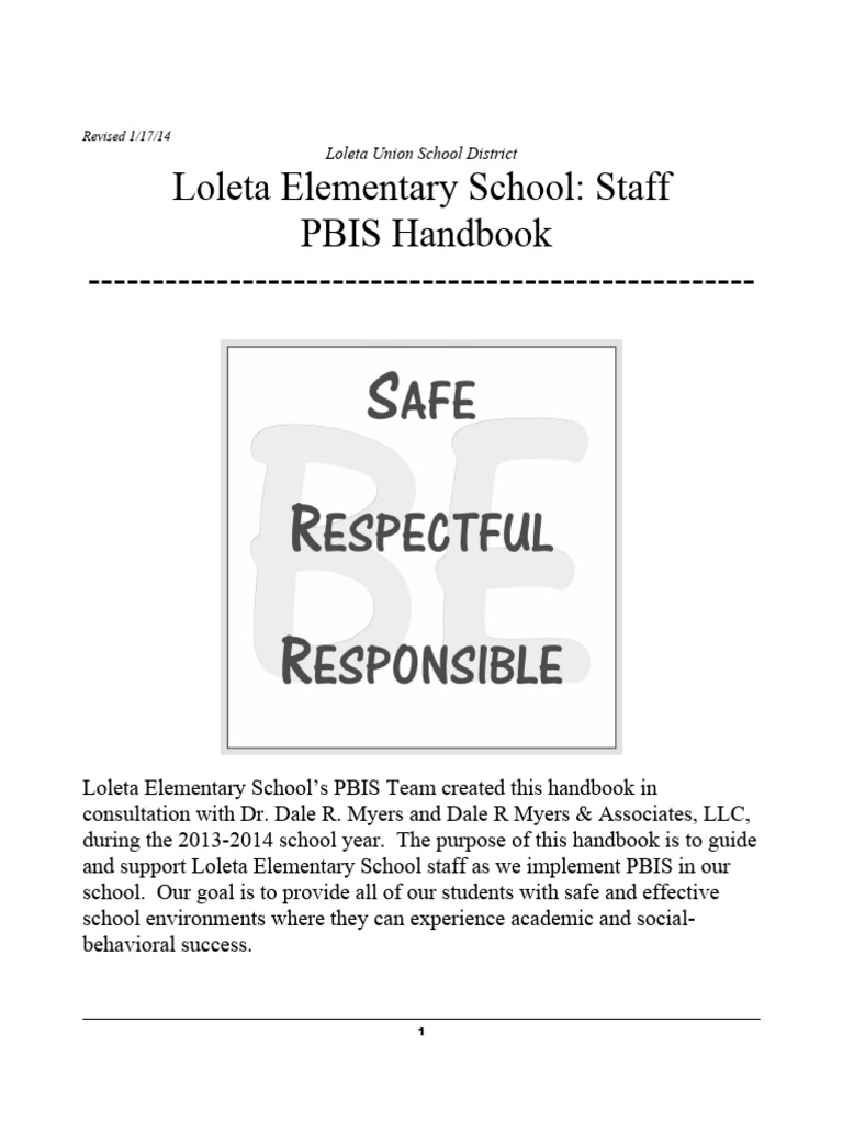 Positive Behavior Interventions and Support Loleta_Handbook_1!16!14 ...