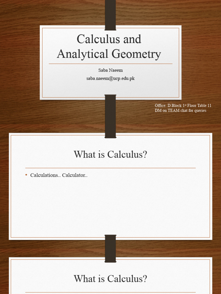 Week 1 Calculus Big Picture Introto Function | PDF | Calculus ...