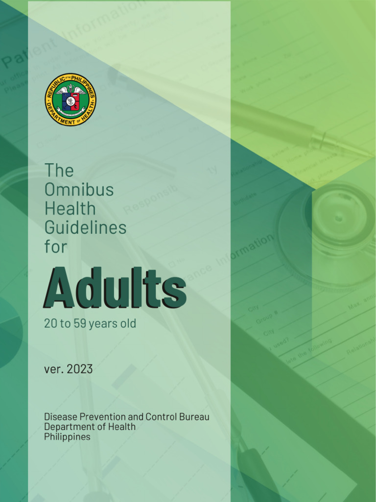 Omnibus Health Guidelines for Adults Version 2023 | PDF | Preventive ...