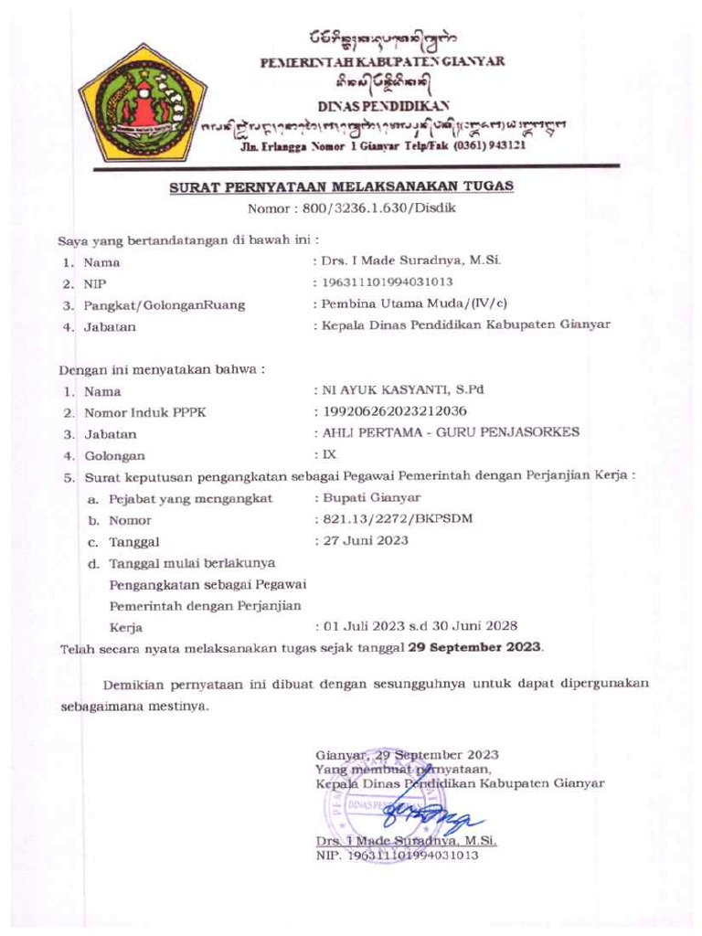 SPMT PPPK JF Guru OK-630 | PDF