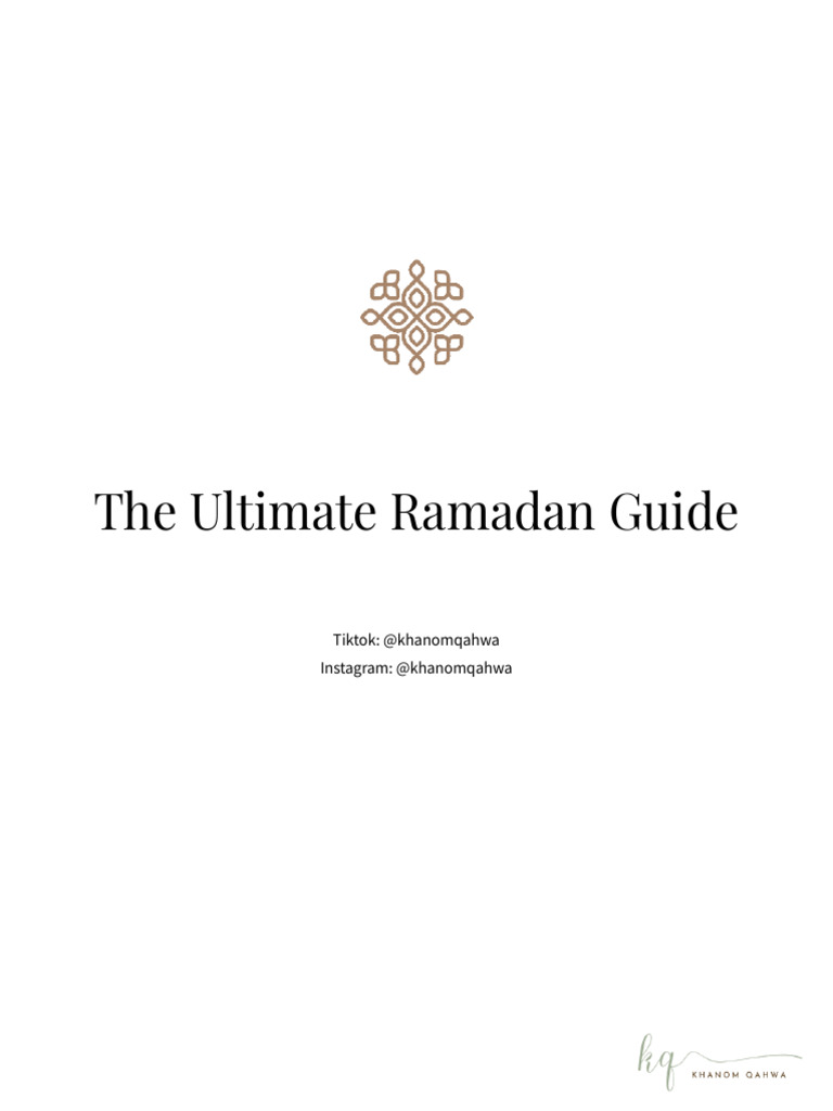The Ultimate Ramadan Guide | PDF | Quran | Islam