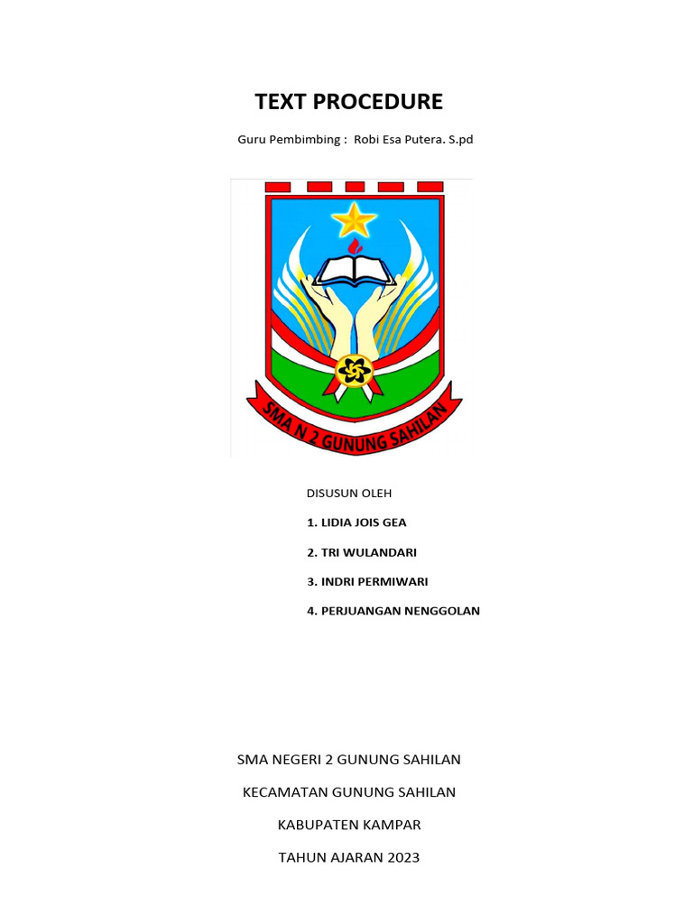 Prosedur Text | PDF