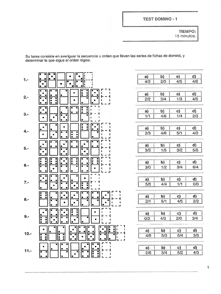 Test Domino 1 | PDF