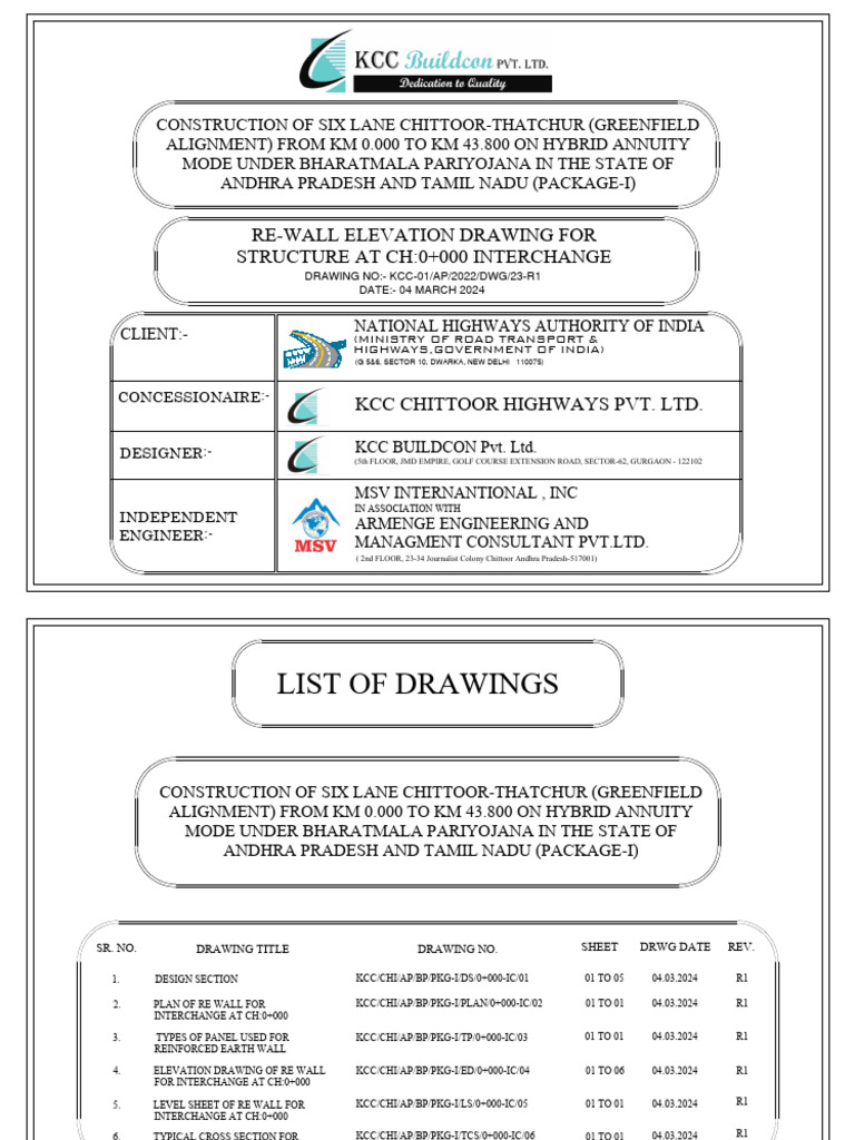 Re Wall Drawing of Interchange 0+000 | PDF | Road Infrastructure | Soil