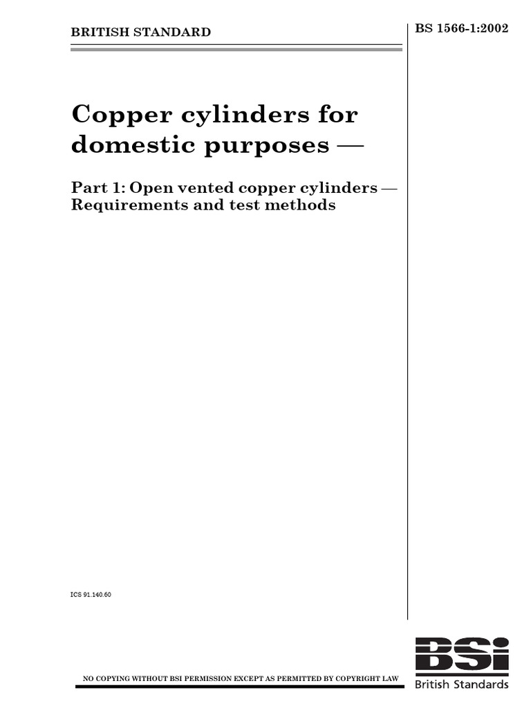 Bs 1566 HW Cylinders | PDF