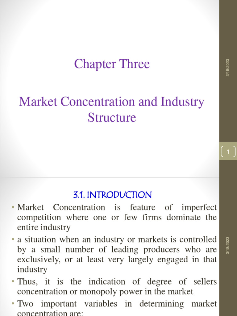 Market Concentration Measures Explained | PDF | Gini Coefficient | Monopoly